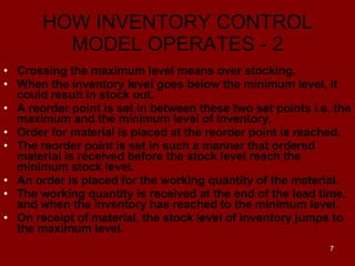Inventory Control Model | PPT