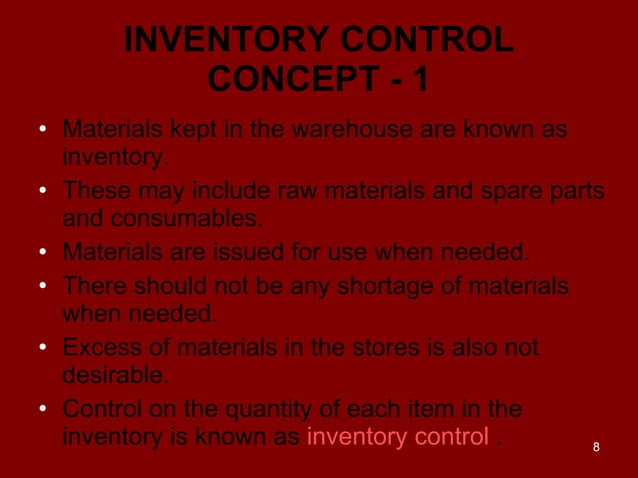 Inventory Control Model | PPT