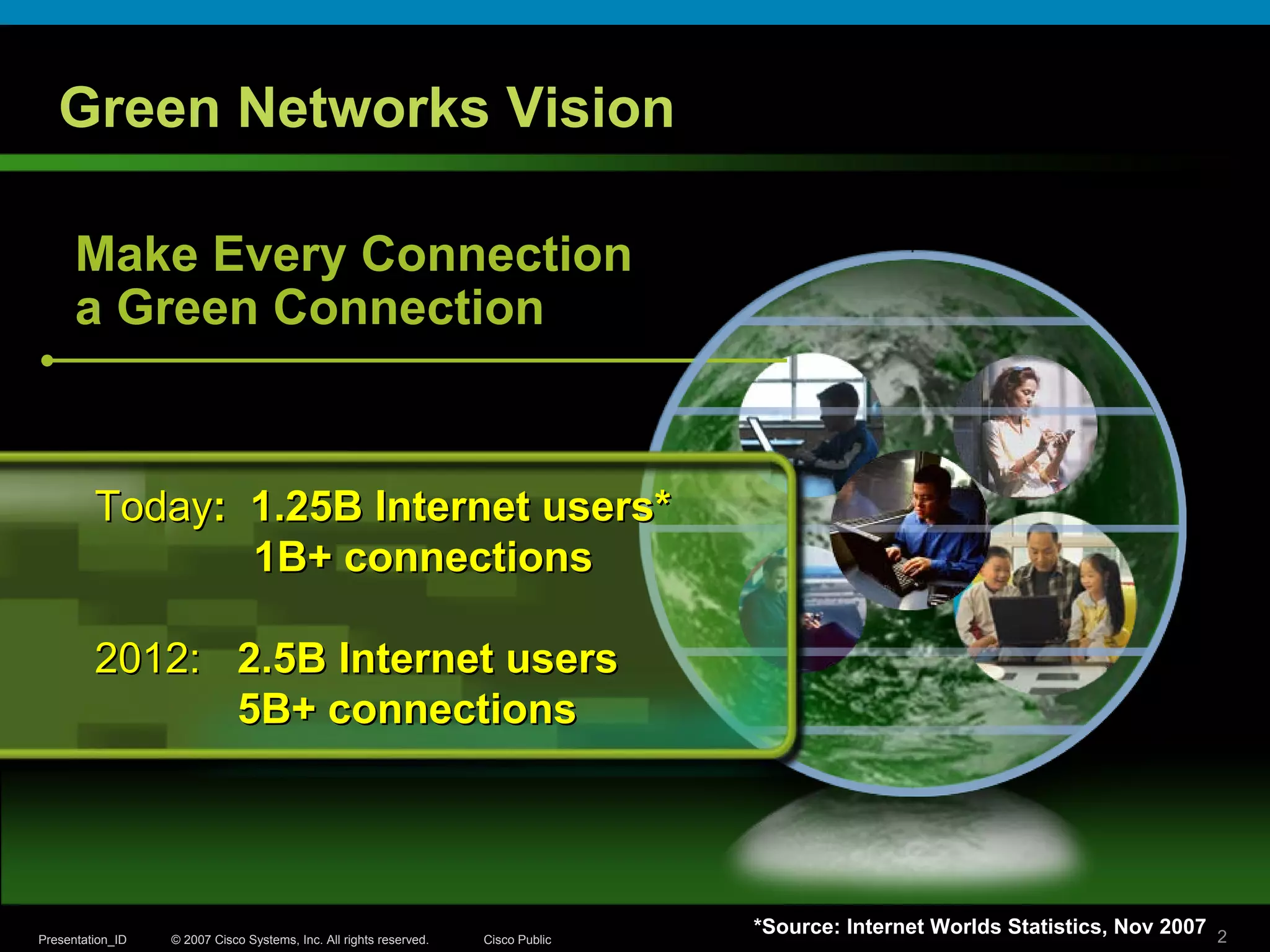 Laura Ipson - Cisco - Green Networks: The Backbone for Sustainability | PPT
