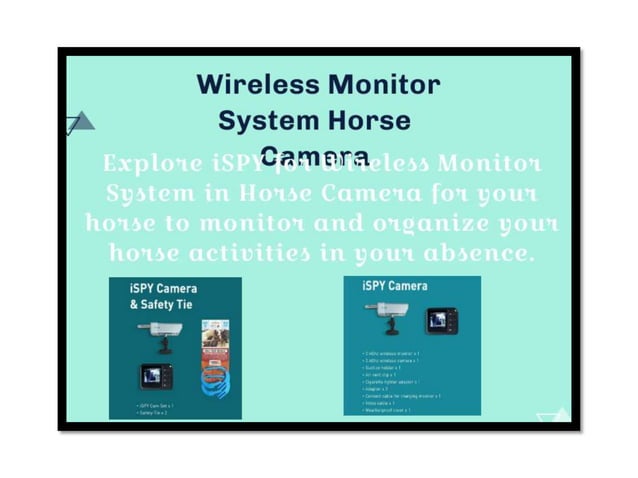 Wireless Horse Trailer Camera | PPTX