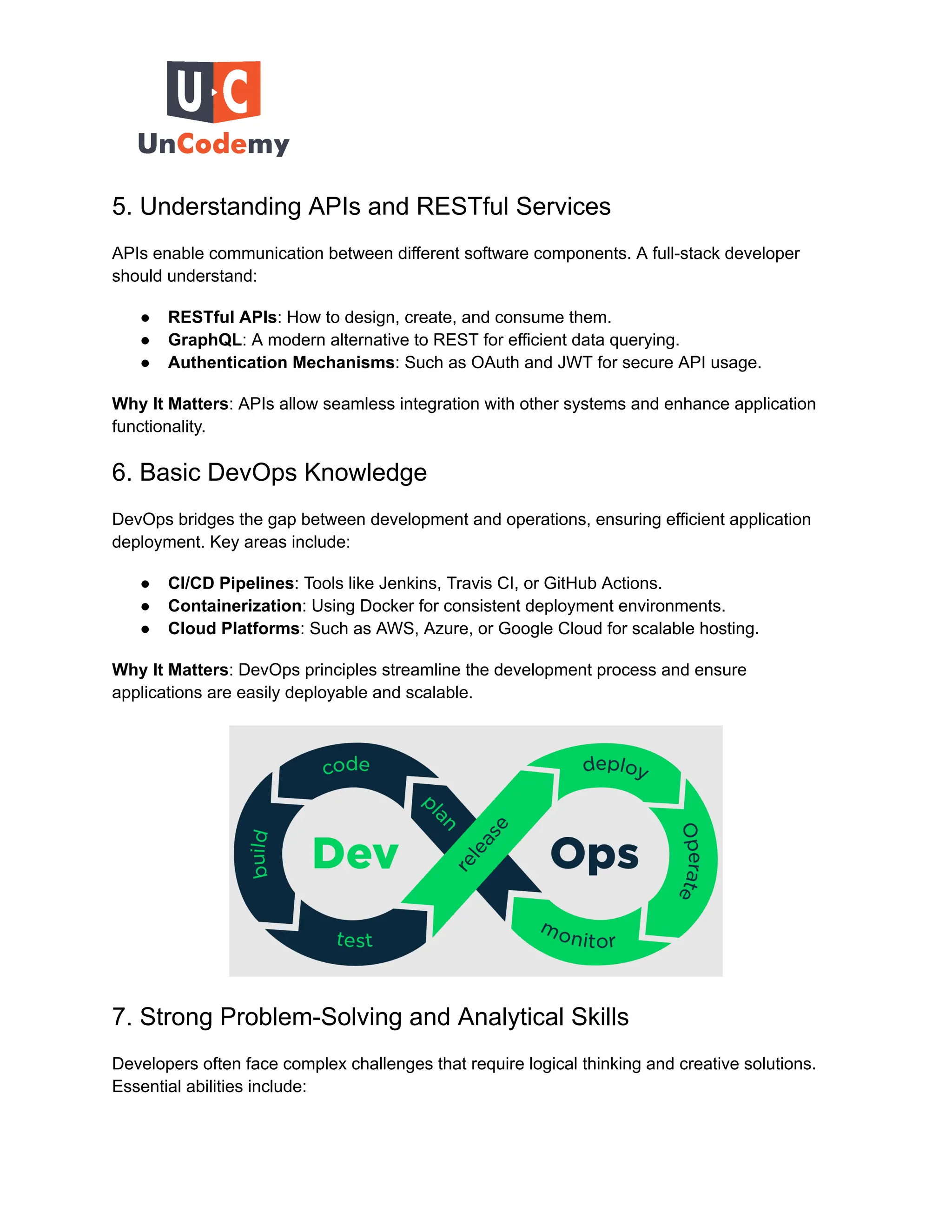 Top 10 Skills Every Full-Stack Developer Must Have | PDF