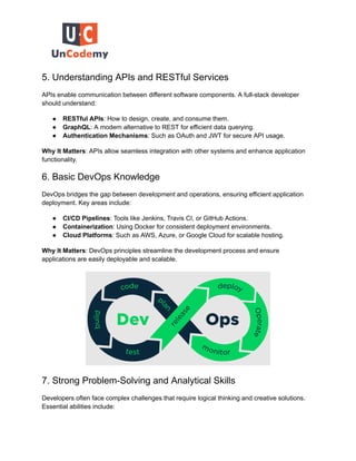 Top 10 Skills Every Full-Stack Developer Must Have | PDF