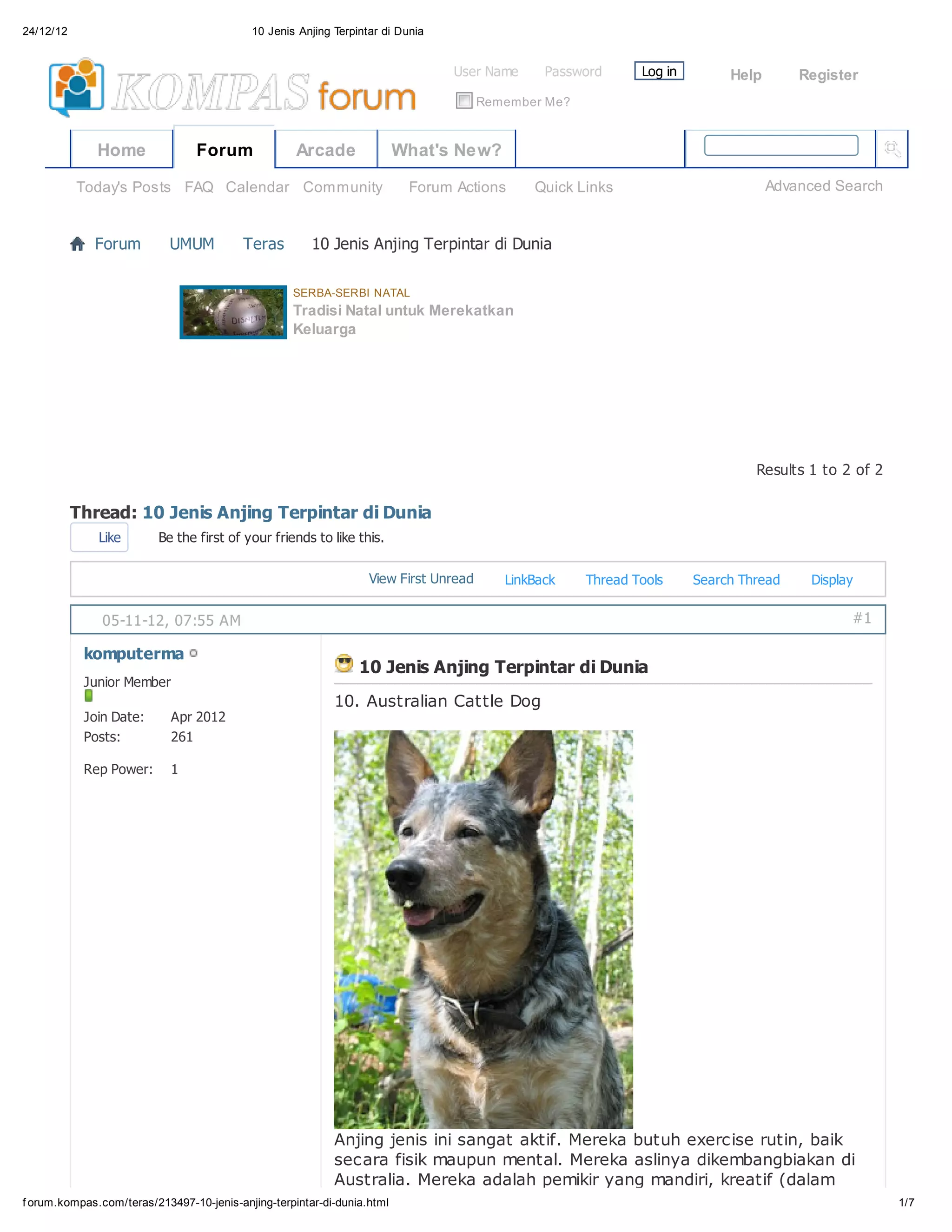 10 jenis anjing terpintar di dunia | PDF