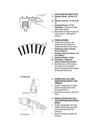 Jobsheet Overhaule Motor Starter Mobil | DOCX