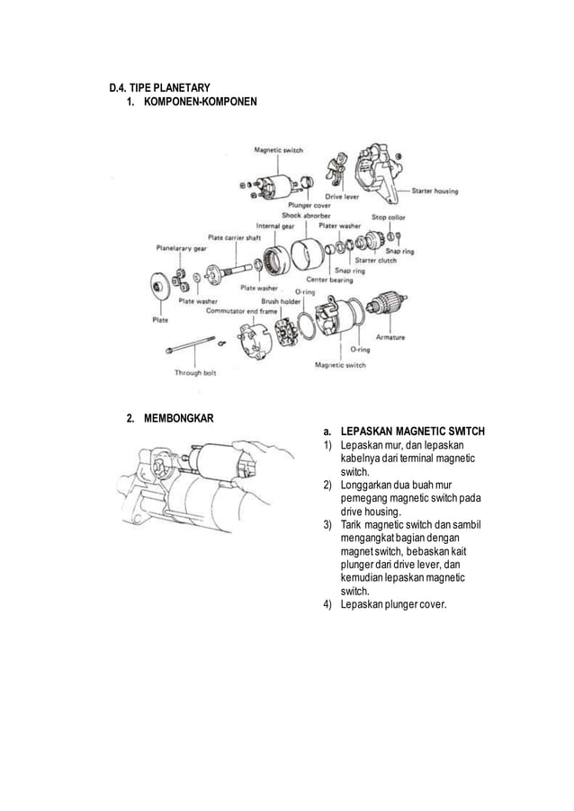 Jobsheet Overhaul Motor Starter | DOCX