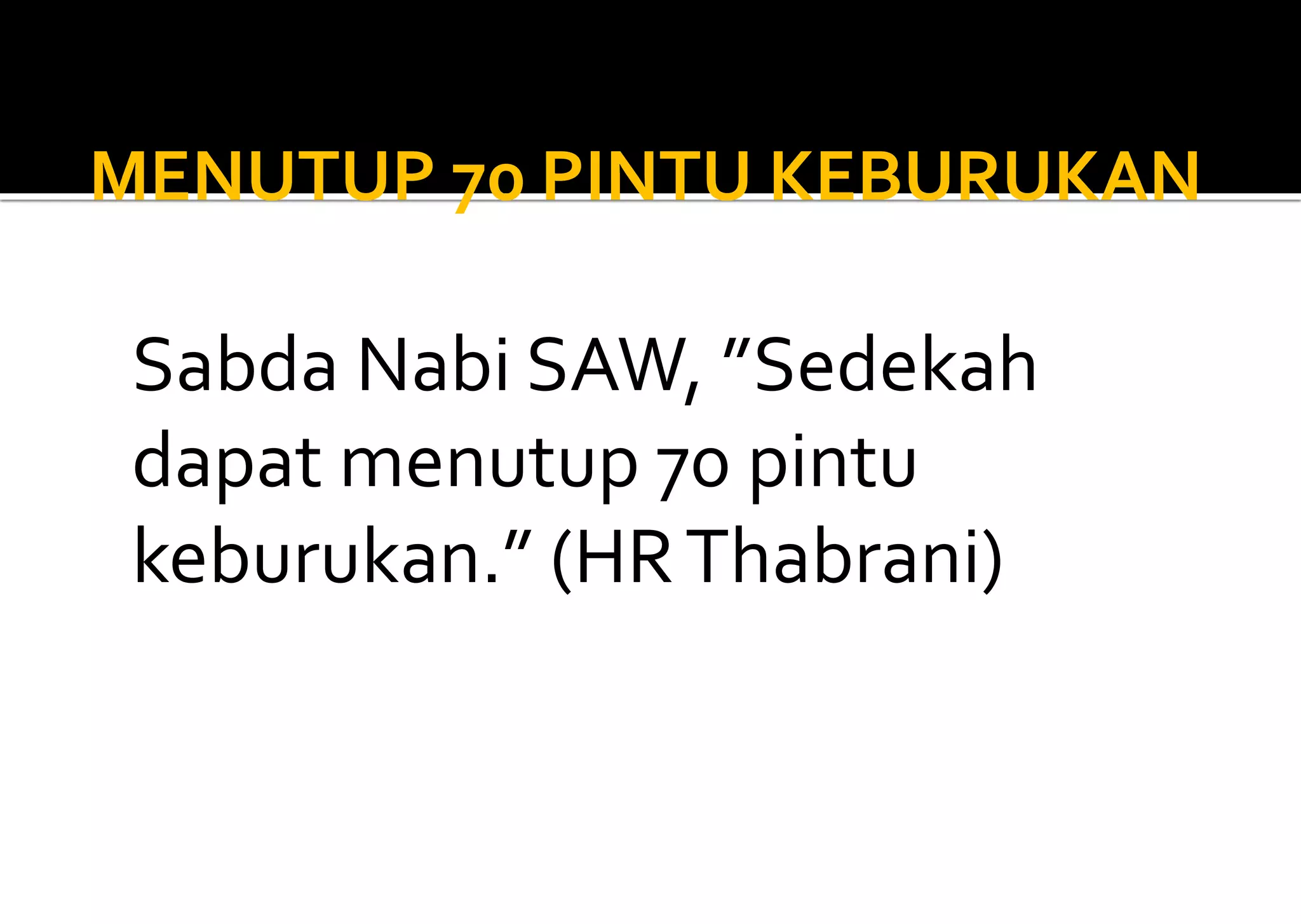 10 keutamaan shodaqah | PPT