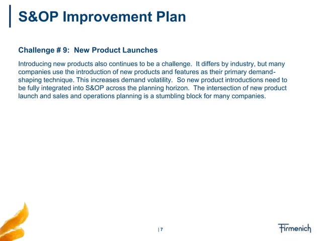 10 Key Challenges to S&OP Excellence | PPTX | Logistics | Business