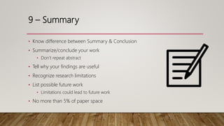 10 key elements of a research paper - A writers perspective | PPTX