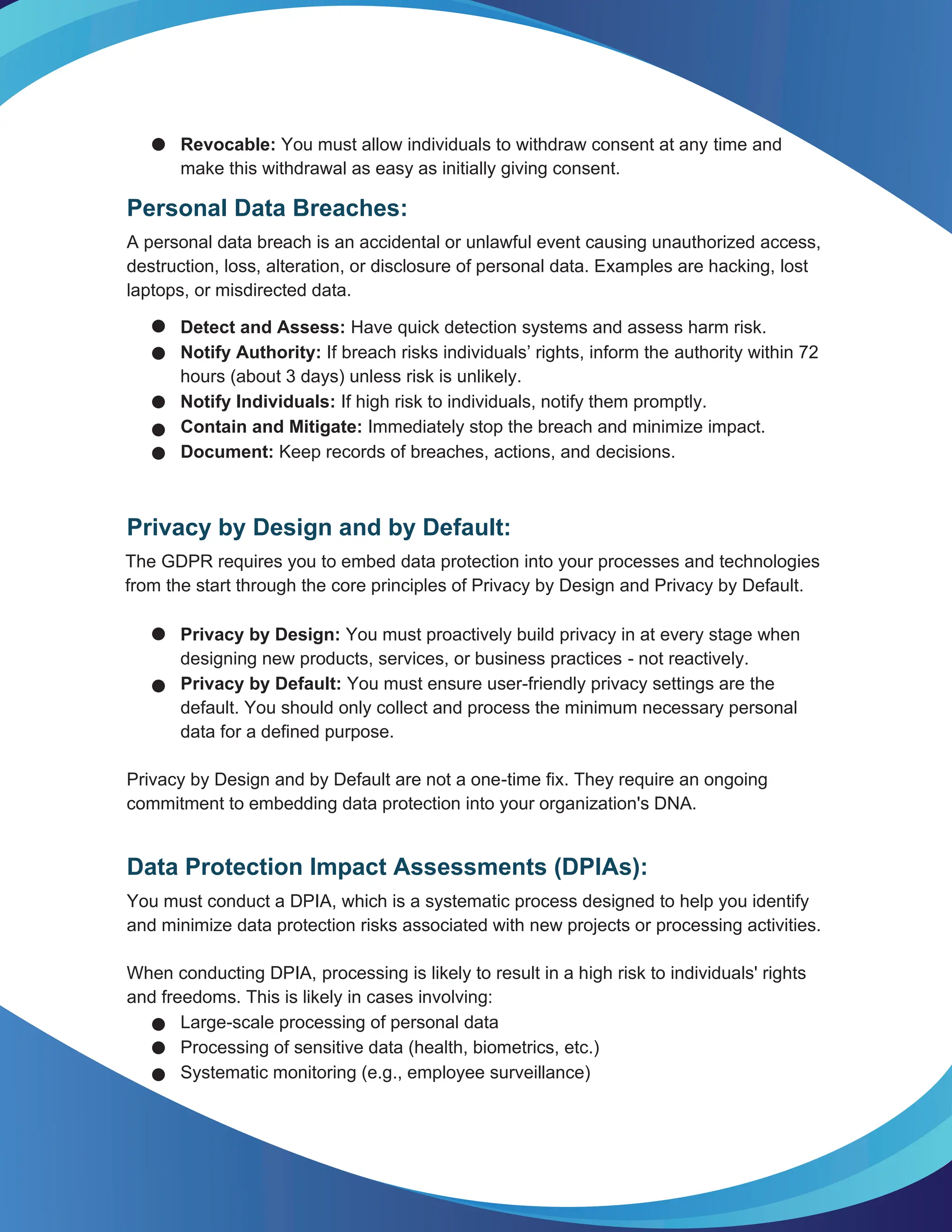 10 Key GDPR Requirements You Must Know to Protect Your Business | PDF