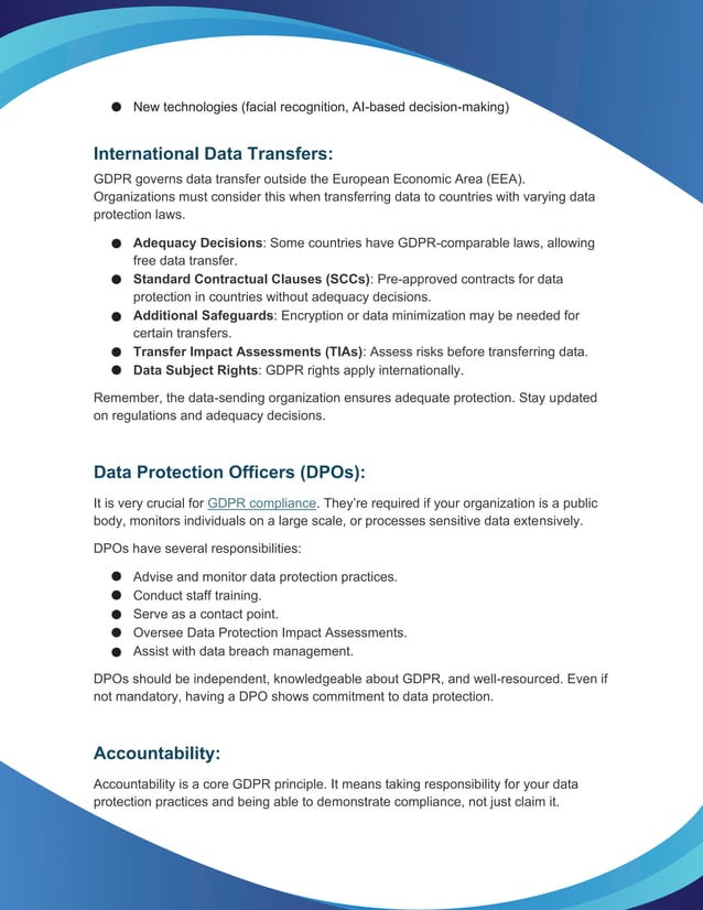 10 Key GDPR Requirements You Must Know to Protect Your Business | PDF