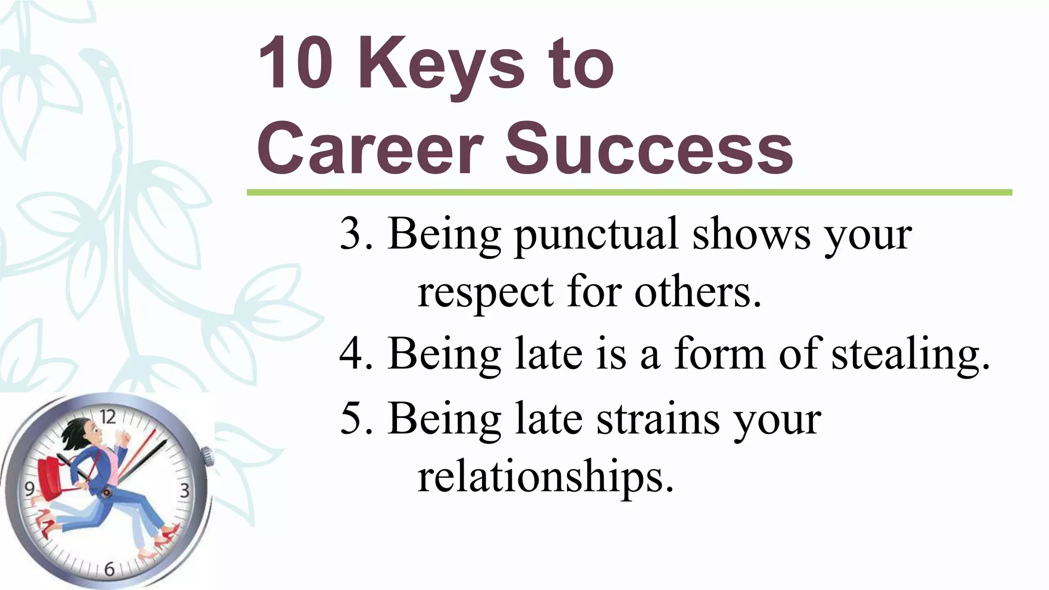 10 keys to career success | PPT 10 keys to career success | PPT