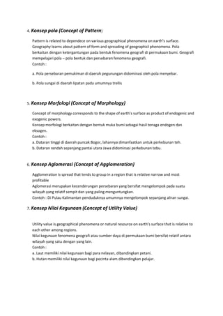 10 konsep geografi | PDF