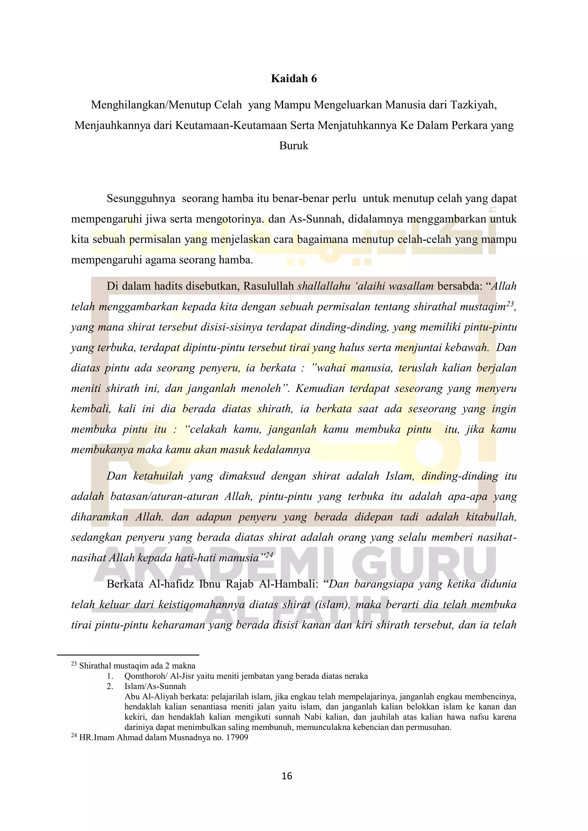 10 Kunci Tazkiyatun Nafs | PDF