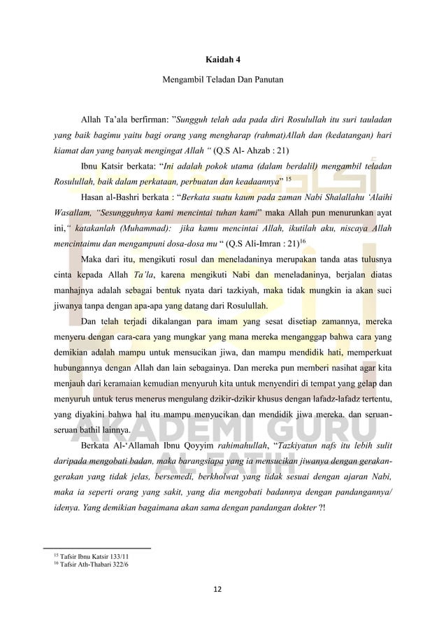 10 Kunci Tazkiyatun Nafs | PDF