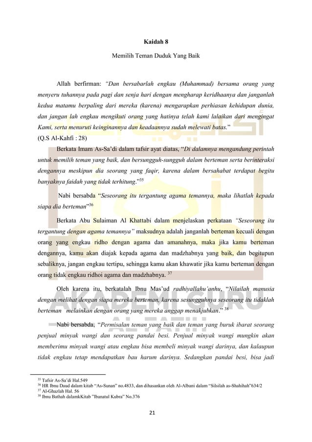 10 Kunci Tazkiyatun Nafs | PDF