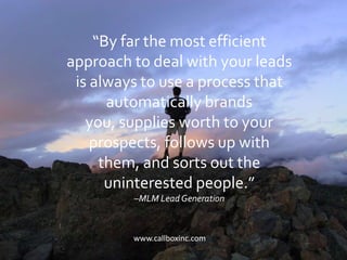 Inspiring Lead Generation Quotes | PPTX