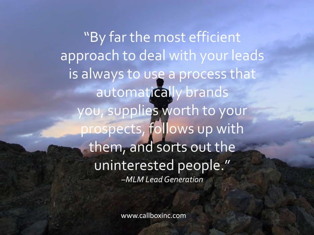 Inspiring Lead Generation Quotes | PPT