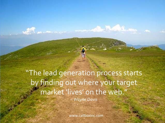 Inspiring Lead Generation Quotes | PPT