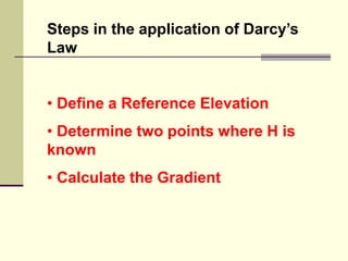 10Lecture16ApplicationsDarcysLaw10Lecture16ApplicationsDarcysLaw.ppt