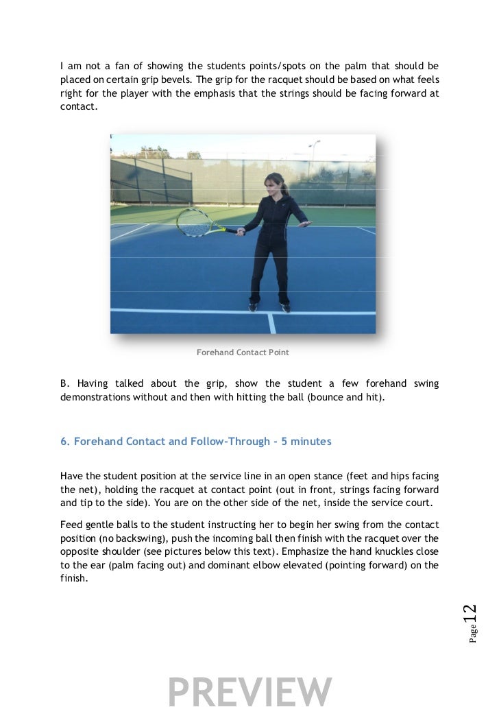 10 Lesson Plans for Beginning Tennis Players