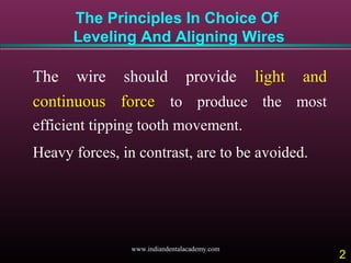 leveling & aligning in orthodontics /certified fixed orthodontic ...
