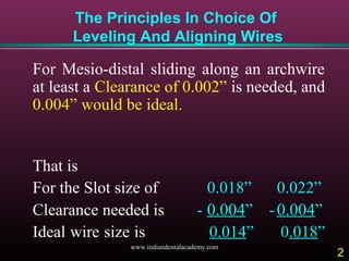 leveling & aligning in orthodontics /certified fixed orthodontic ...