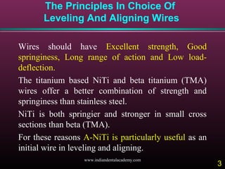 leveling & aligning in orthodontics /certified fixed orthodontic ...