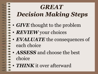10 Life Skills for a Healthy Life | PPT