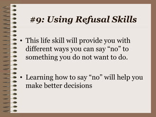 10 Life Skills for a Healthy Life | PPT