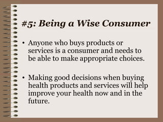 10 Life Skills for a Healthy Life | PPT