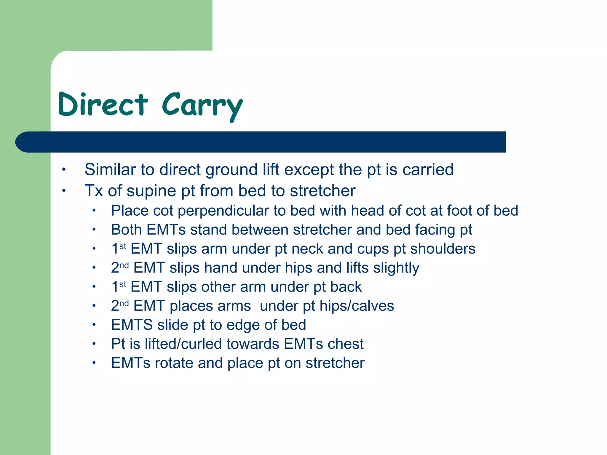 10)Lifting And Moving Patients | PPT