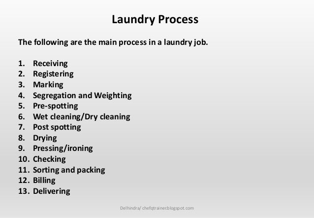 Housekeeping Dept 10- Linen and Laundy Knowledge