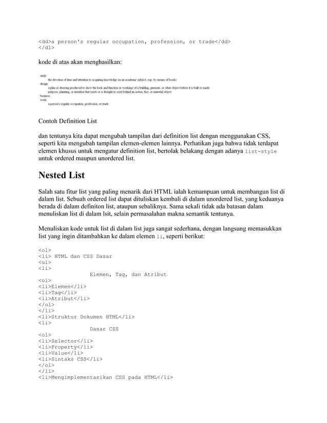 webdesign dasar : 10 list | PDF