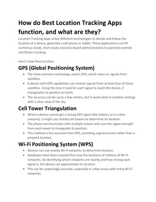 10 Location Tracking Apps for Pinpoint Accuracy | PDF | Internet | Computing
