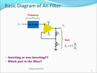 Active Filter (Low Pass) | PPT | Digital Audio | Computer Software and ...