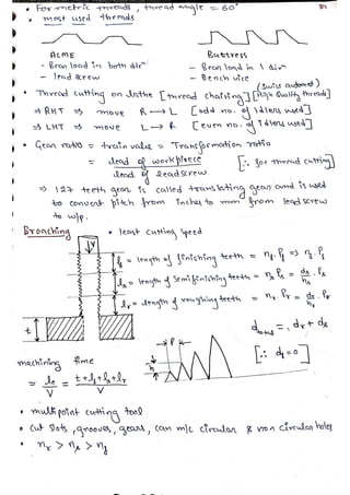 hand written short machine tool | PDF | Manufacturing Industry | Industries
