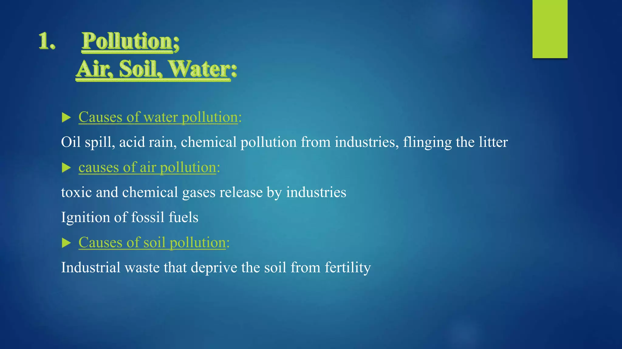 10 Major Environmental Problems | PPTX 10 Major Environmental Problems | PPTX