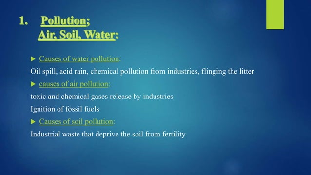 10 Major Environmental Problems | PPTX