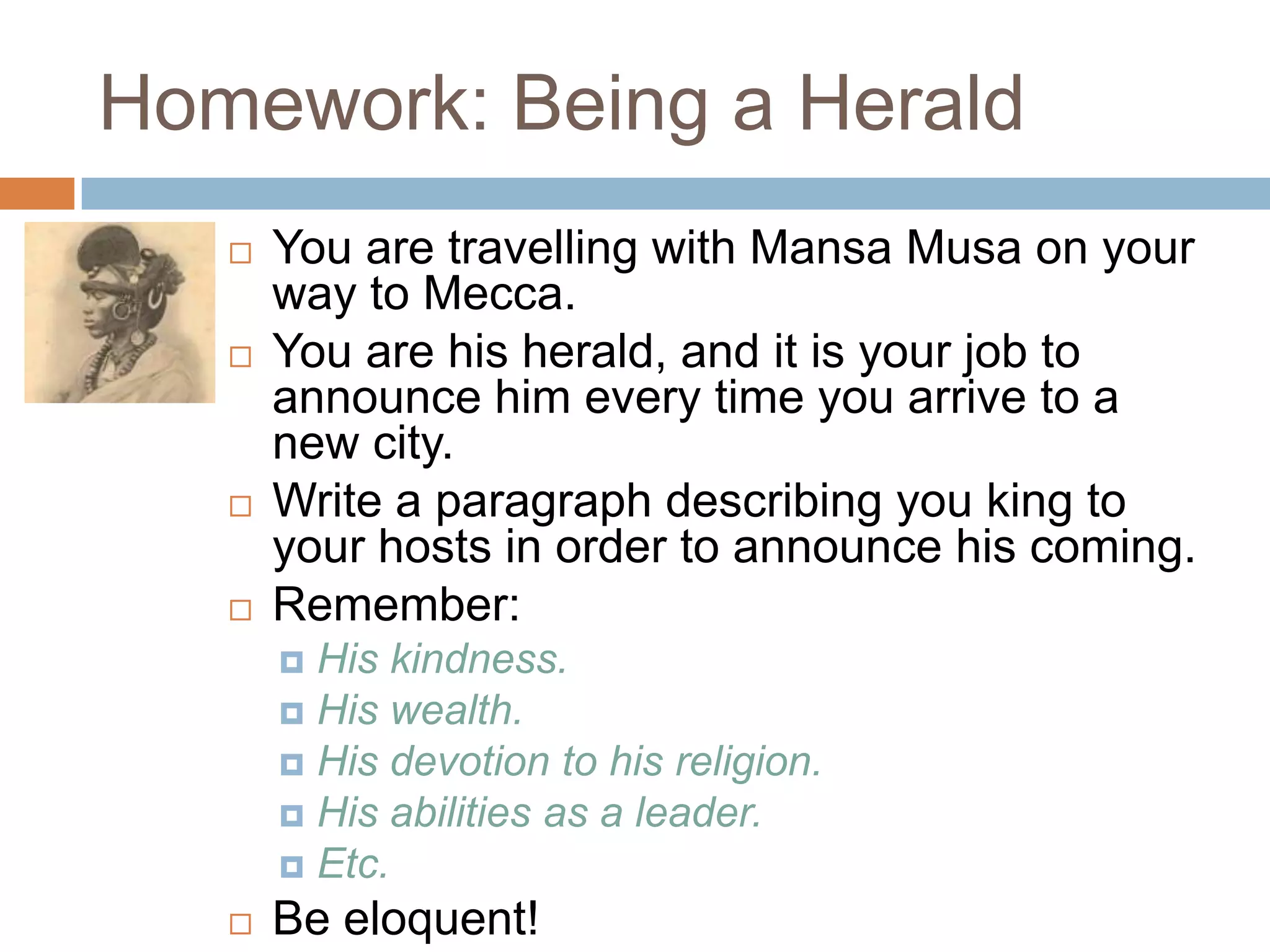Kingdom of Mali & Mansa Musa | PPTX