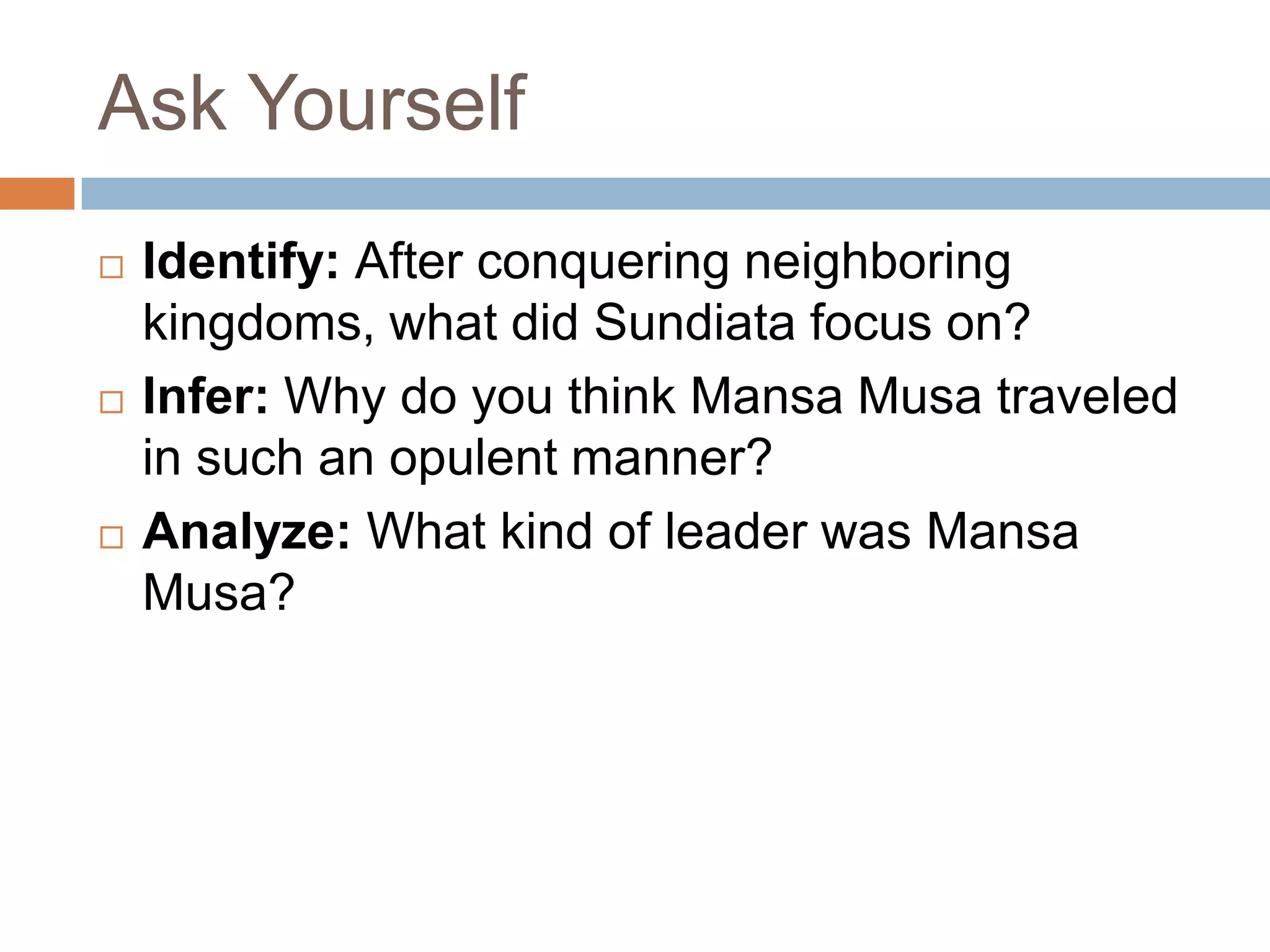 Kingdom of Mali & Mansa Musa | PPTX