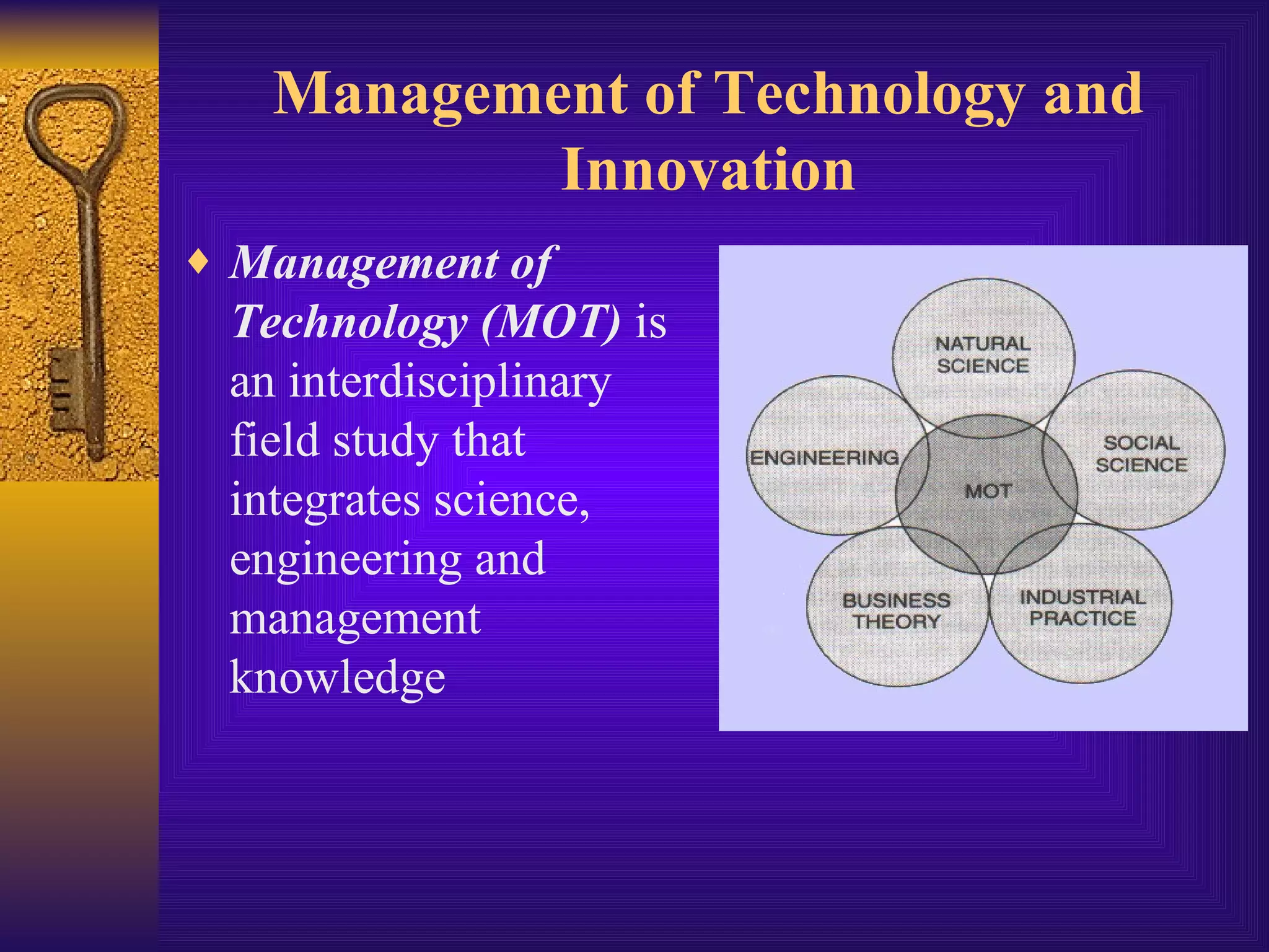 10-Management of Technology | PPT | Technology Industry | Industries