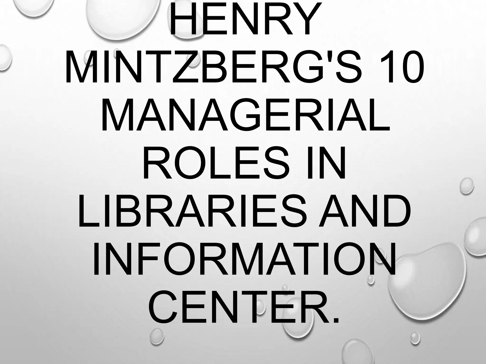 10 managerial roles | PPTX