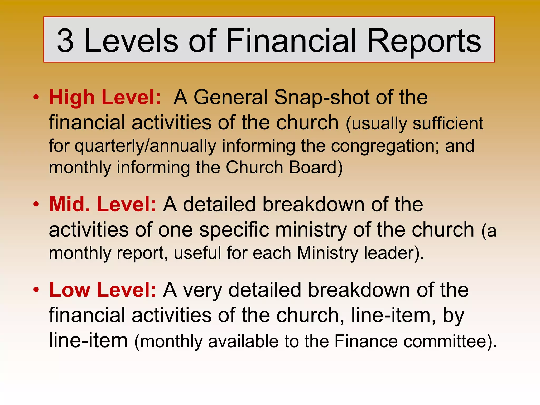 10 Managing church finances | PPTX