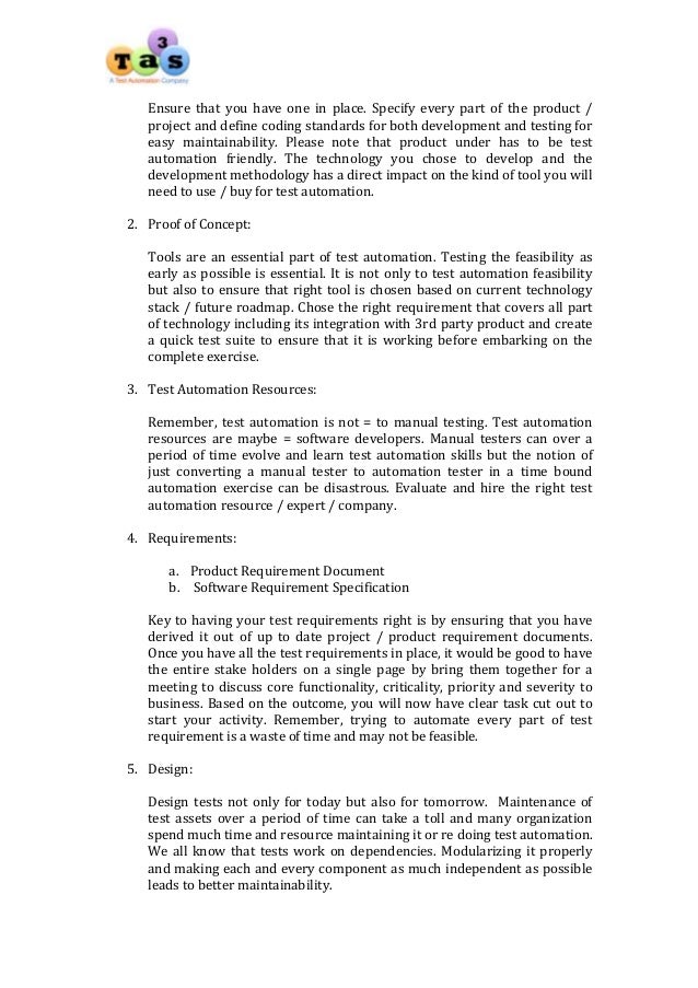 10 mantras for test automation success