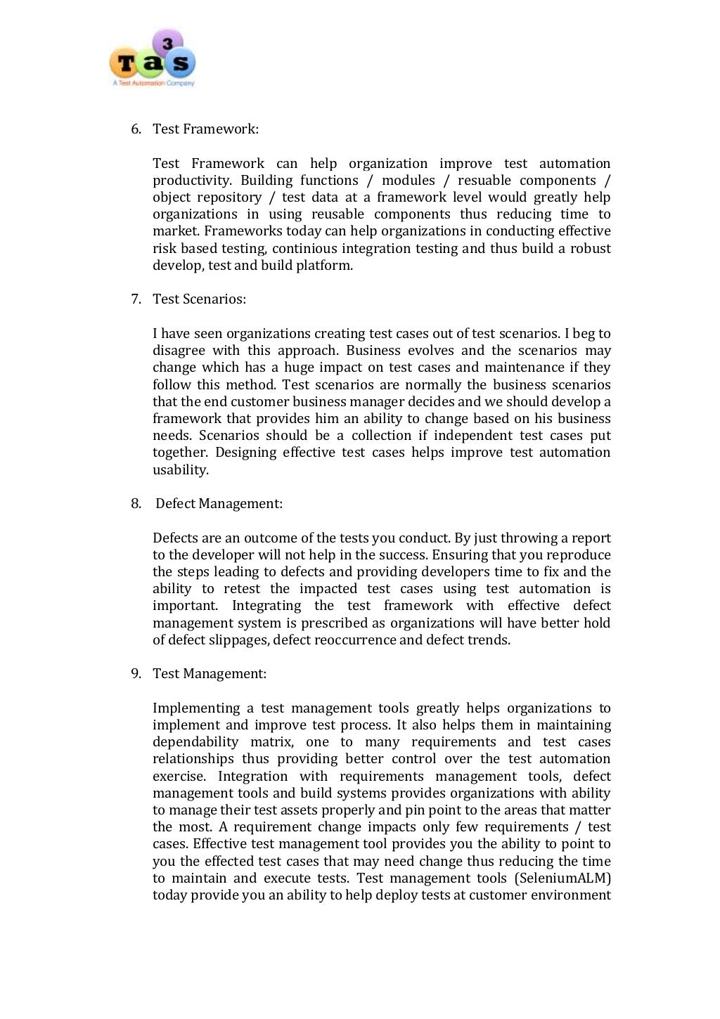 10 mantras for test automation success