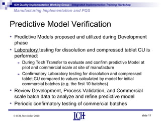 Manufacturing Implementation and the Pharmaceuticals QS | PPT