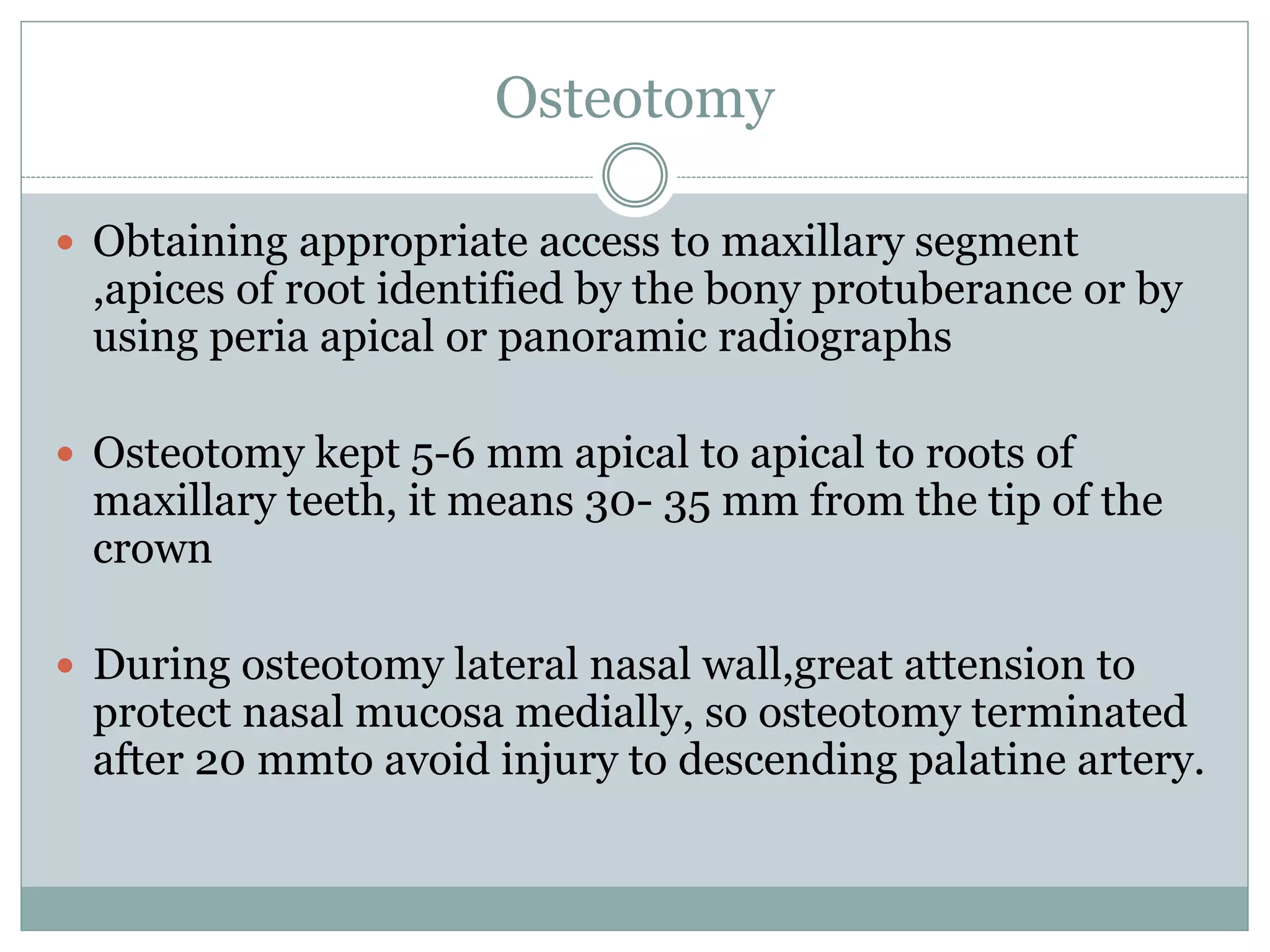 Maxillary Osteotomy Procedures | PPTX