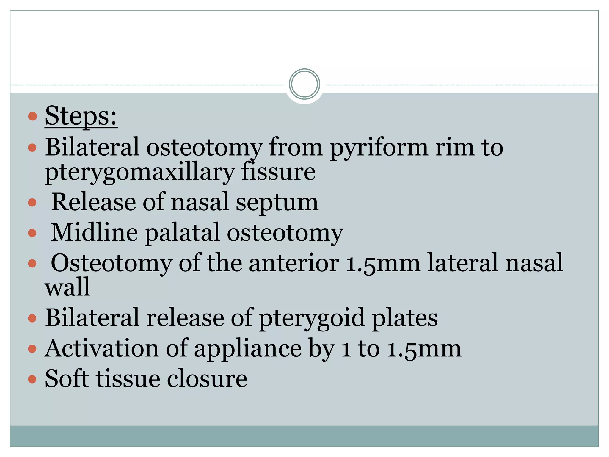Maxillary Osteotomy Procedures | PPTX