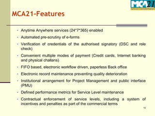 Overview of the MCA 21 Project (Mr. Avinash K. Srivastava, India) | PPT