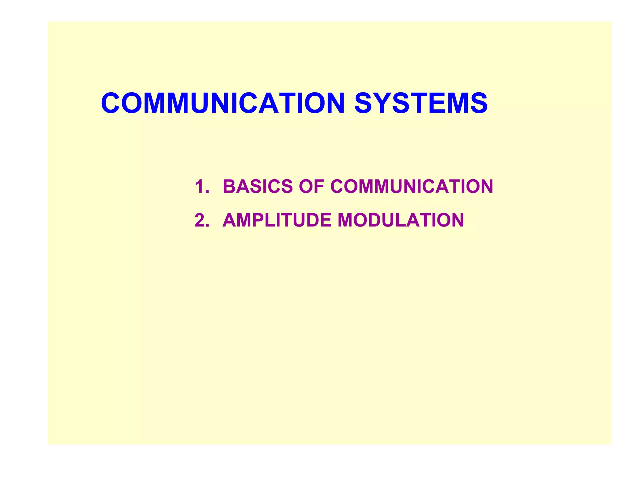 10m communication systems | PPT